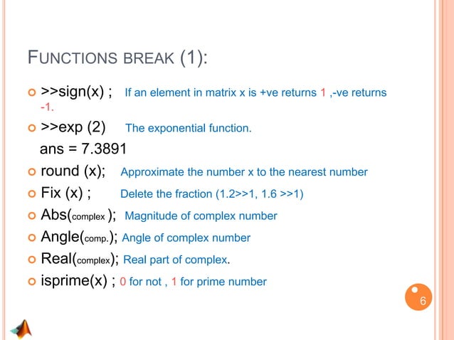 Intro to Matlab programming | PPT