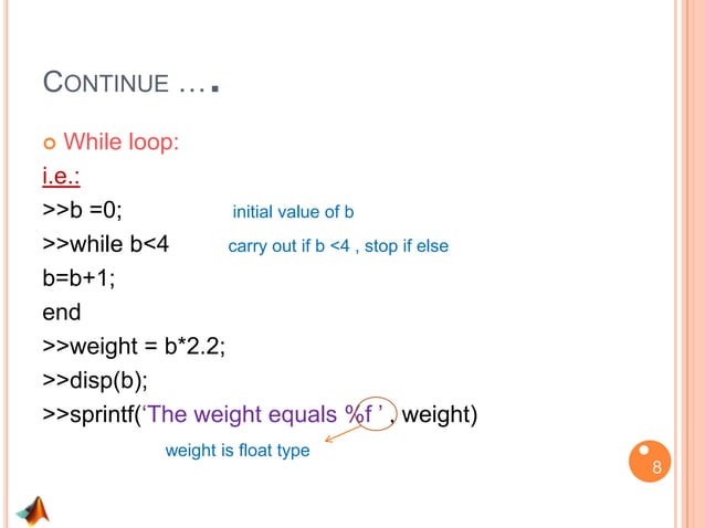 Intro to Matlab programming | PPT