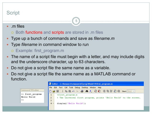 Matlab Programming Tips Part 1 | PPT