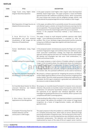 Matlab project | PDF