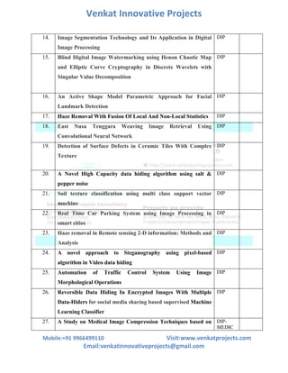ECE MATLAB PROJECTS LIST FOR B.TECH .docx | Telecommunications Industry ...
