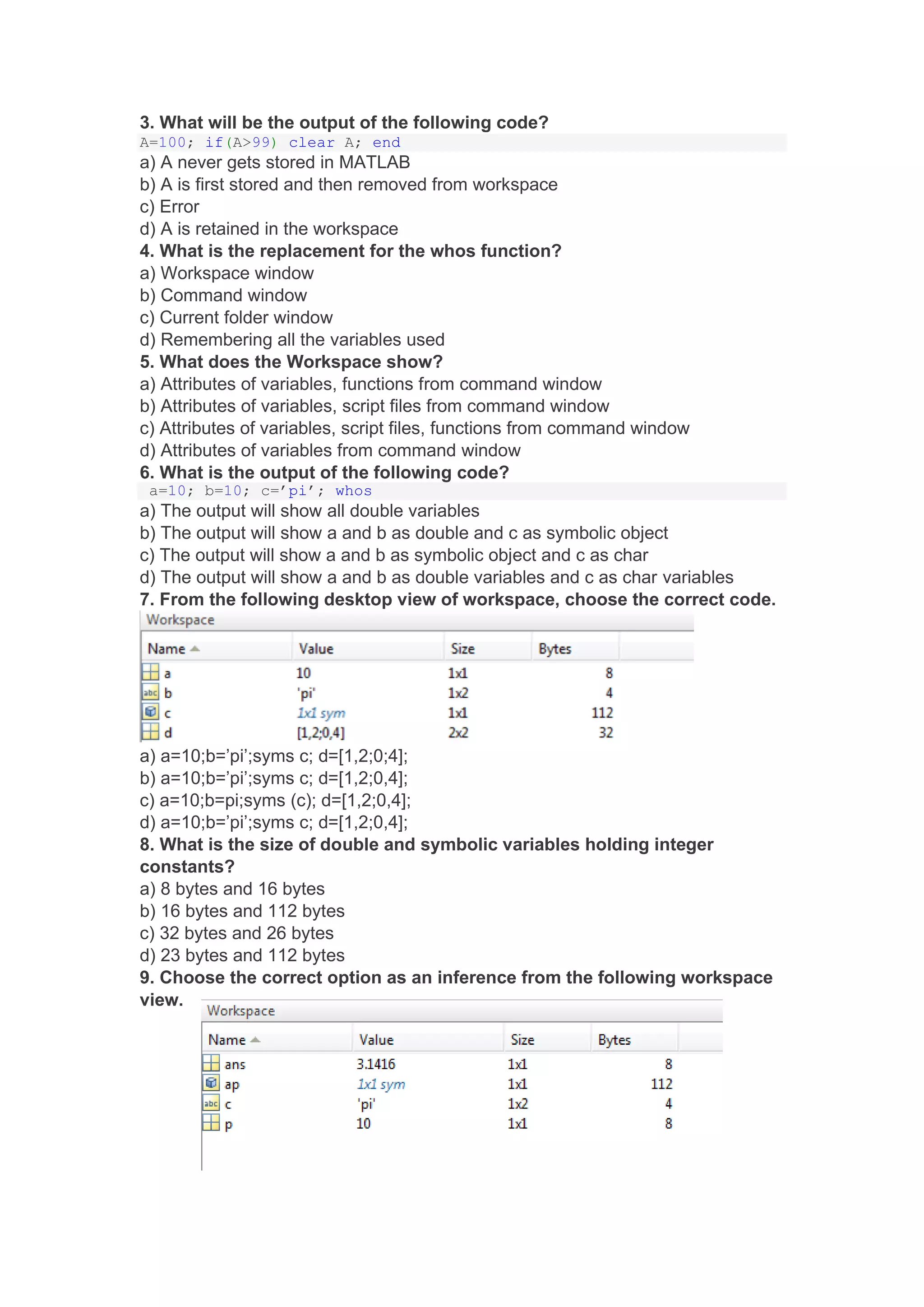 MATLAB Questions and Answers.pdf