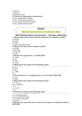 MATLAB Questions and Answers.pdf