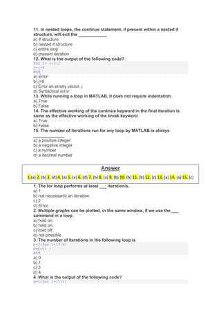 MATLAB Questions and Answers.pdf