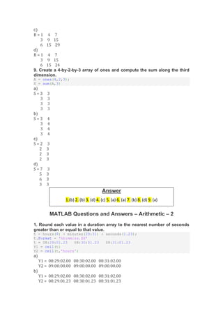 MATLAB Questions and Answers.pdf