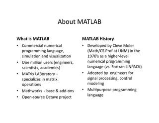 Matlab/R Dictionary | PPT