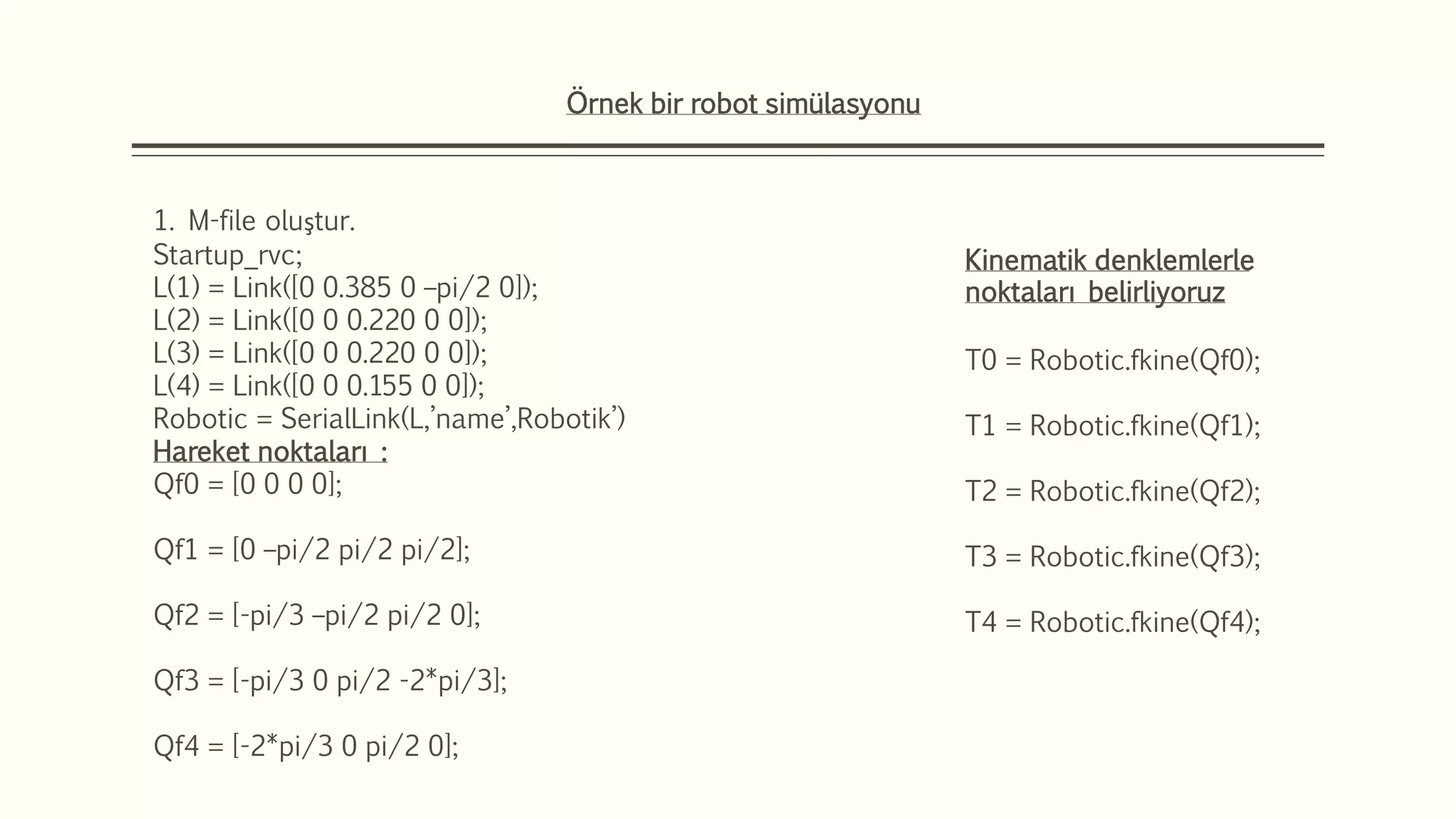 Matlab roboti̇cs toolbox | POTX