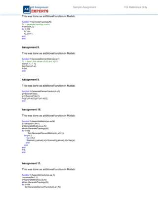 Matlab Sample Assignment Solution | PDF