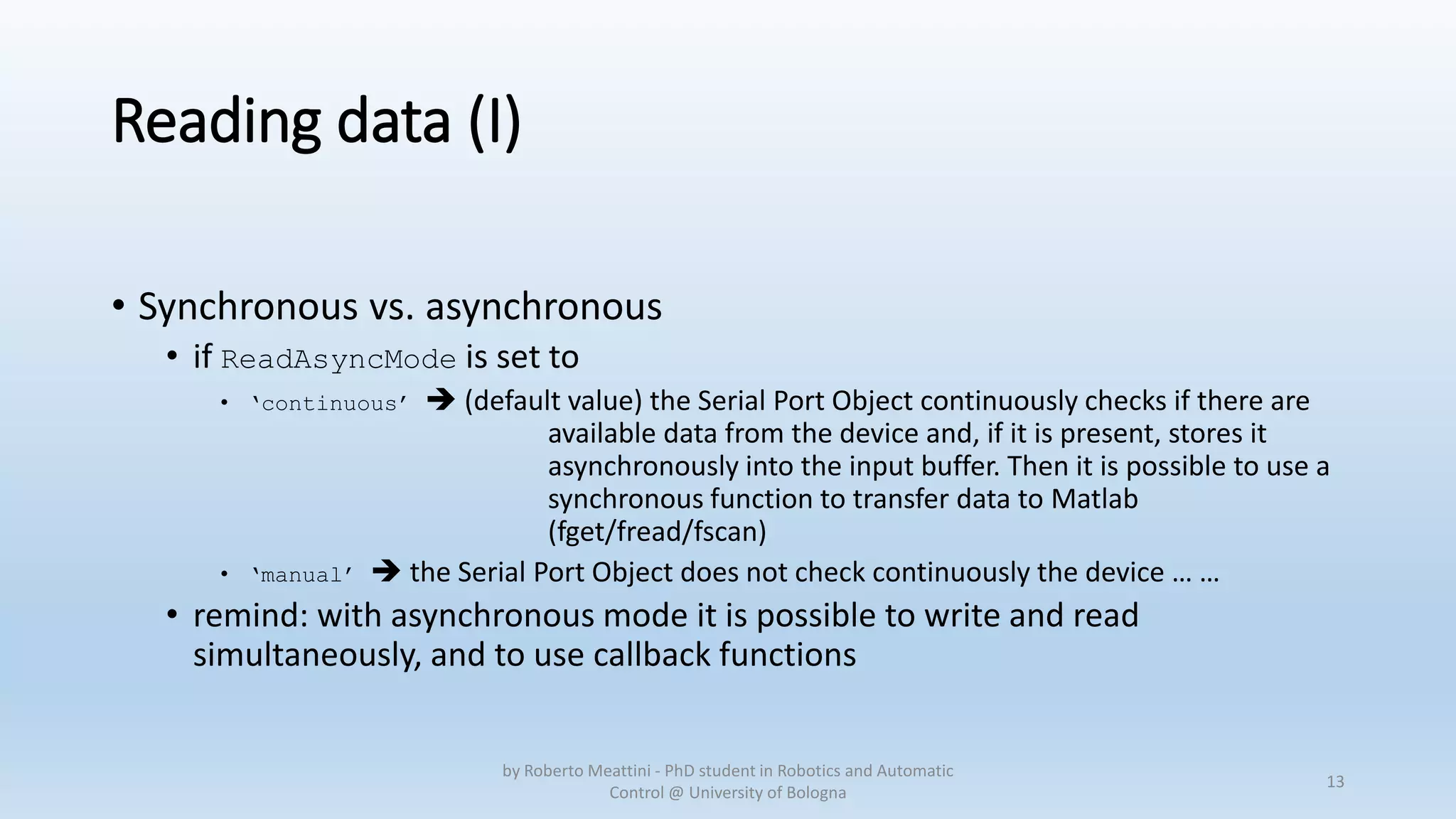 Matlab Serial Port | PDF