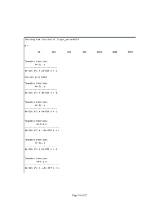 MATLAB SIMULATIONS OF SERIES RESONANT CIRCUIT | DOC
