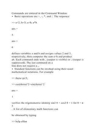 MATLAB sessions Laboratory 1MAT 275 Laboratory 1Introdu.docx