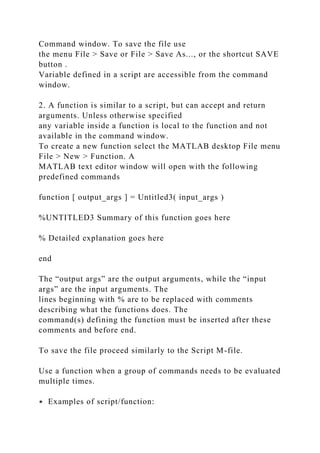MATLAB sessions Laboratory 1MAT 275 Laboratory 1Introdu.docx ...