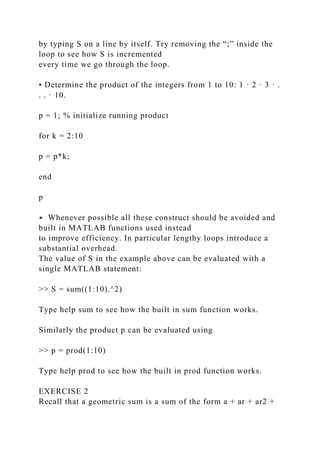 MATLAB sessions Laboratory 2MAT 275 Laboratory 2Matrix .docx