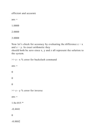 MATLAB sessions Laboratory 2MAT 275 Laboratory 2Matrix .docx