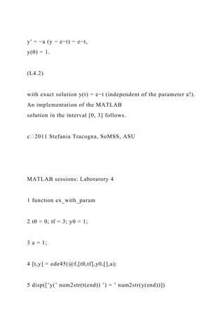MATLAB sessions Laboratory 4MAT 275 Laboratory 4MATLAB .docx