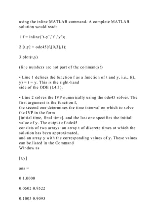 MATLAB sessions Laboratory 4MAT 275 Laboratory 4MATLAB .docx