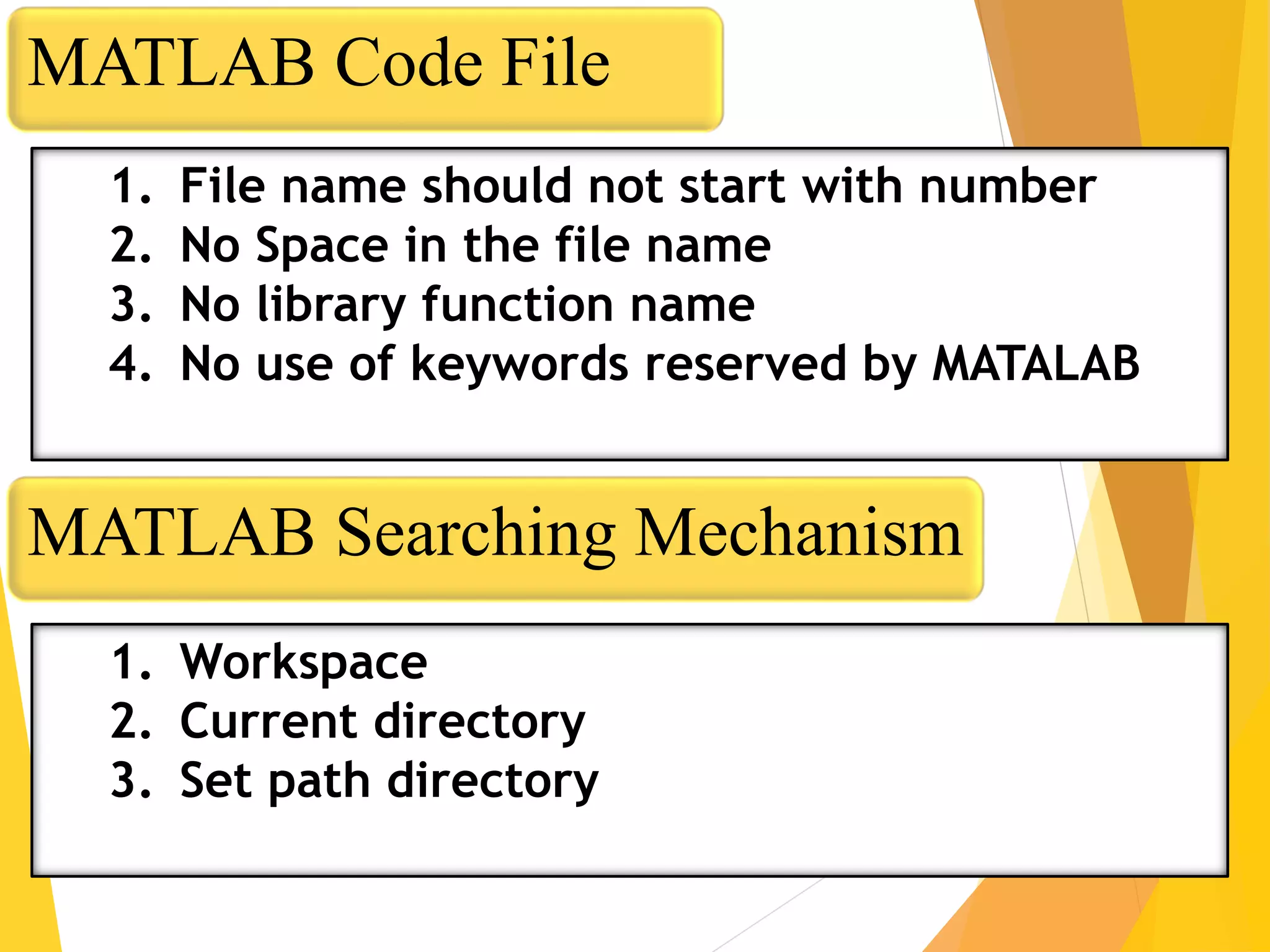 Introduction To Matlab Session With Notes Ppt