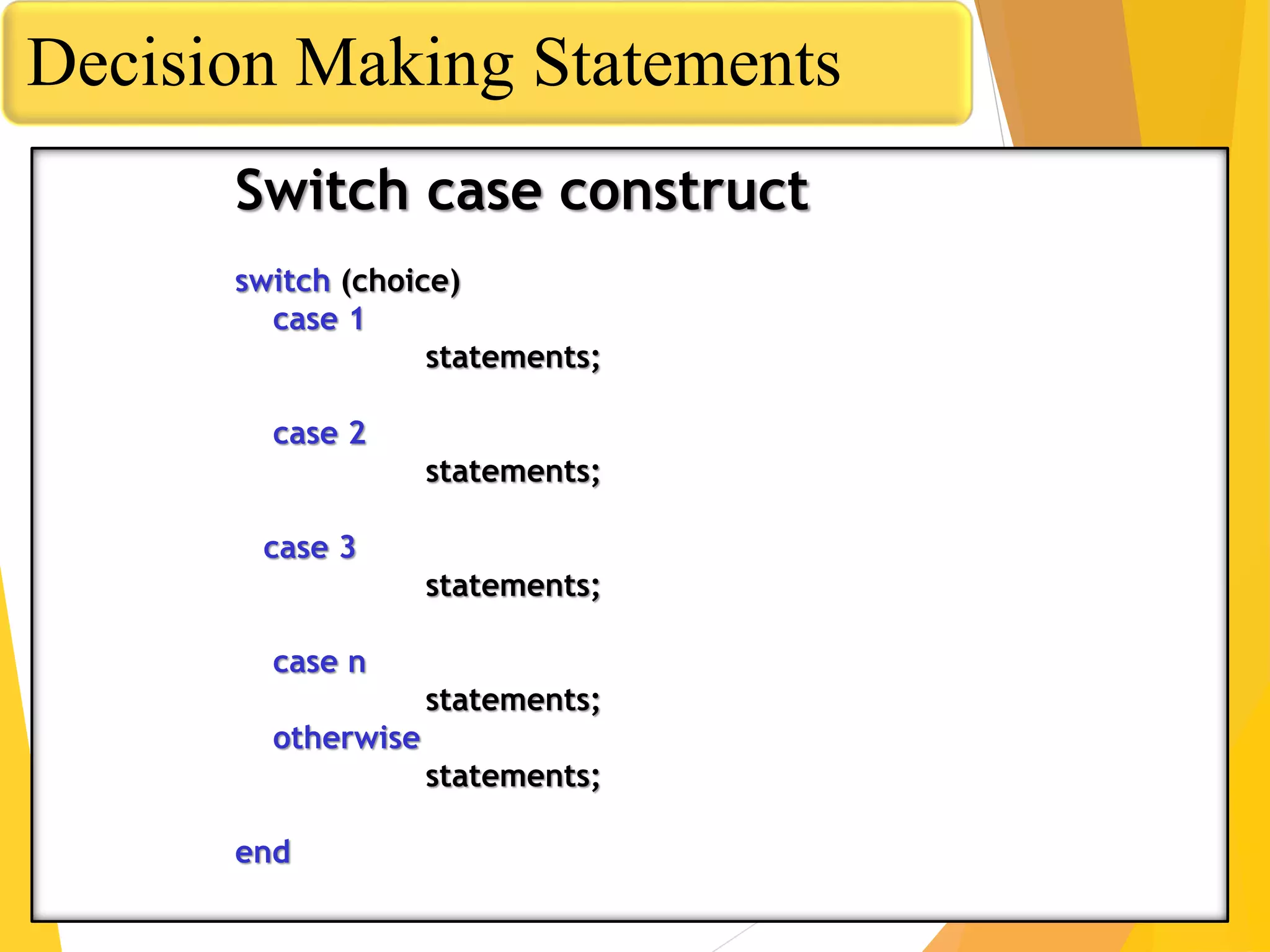 Introduction To Matlab Session With Notes Ppt 