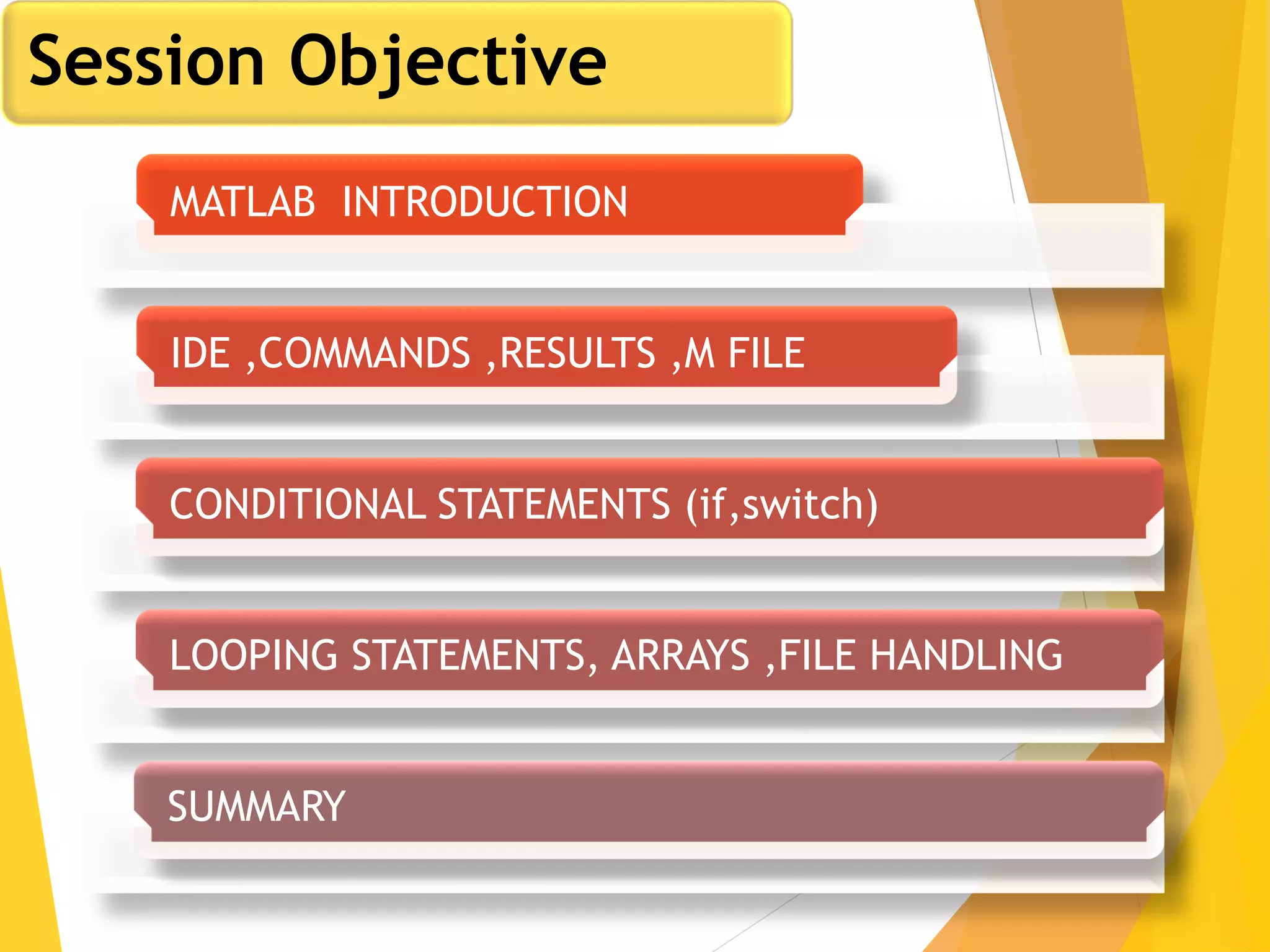Introduction To Matlab Session With Notes Ppt