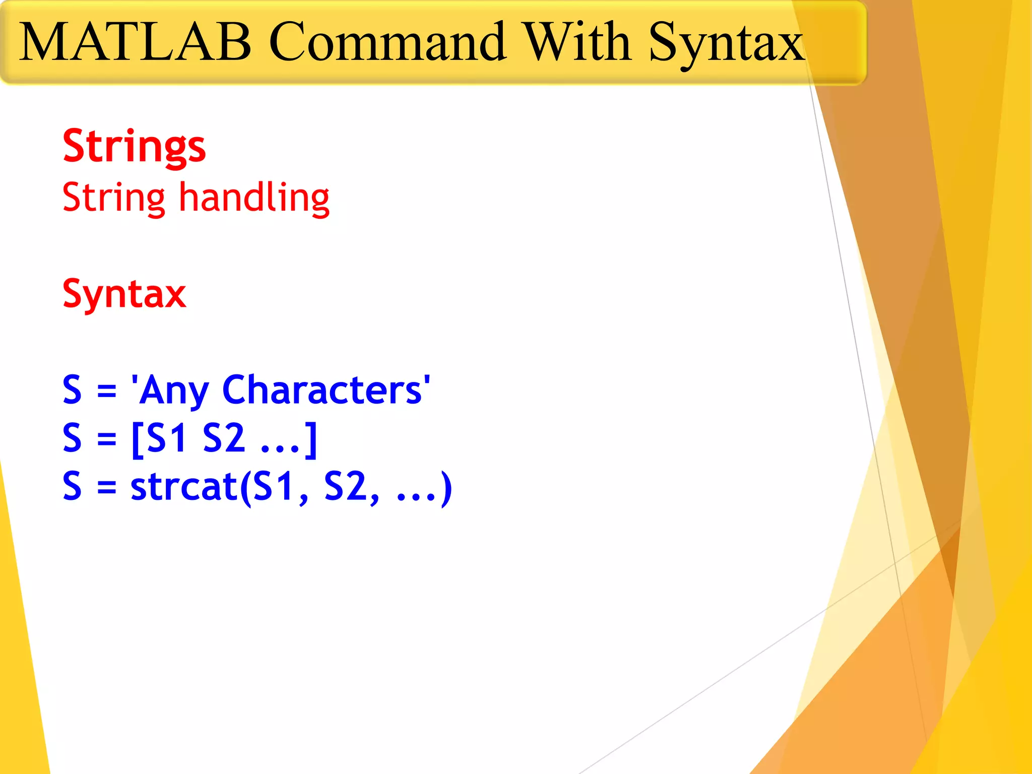Introduction To Matlab Session With Notes Ppt