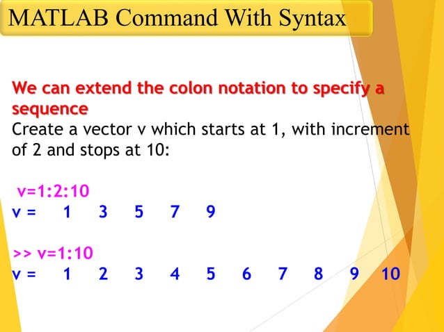 INTRODUCTION TO MATLAB session with notes | PPT