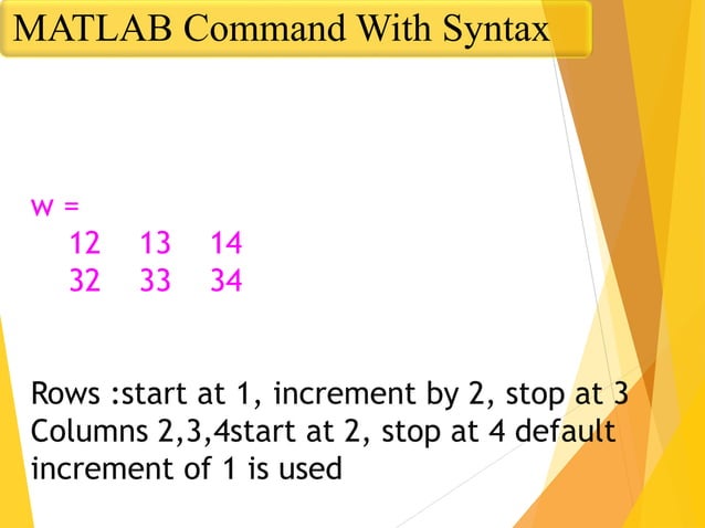 Introduction To Matlab Session With Notes Ppt