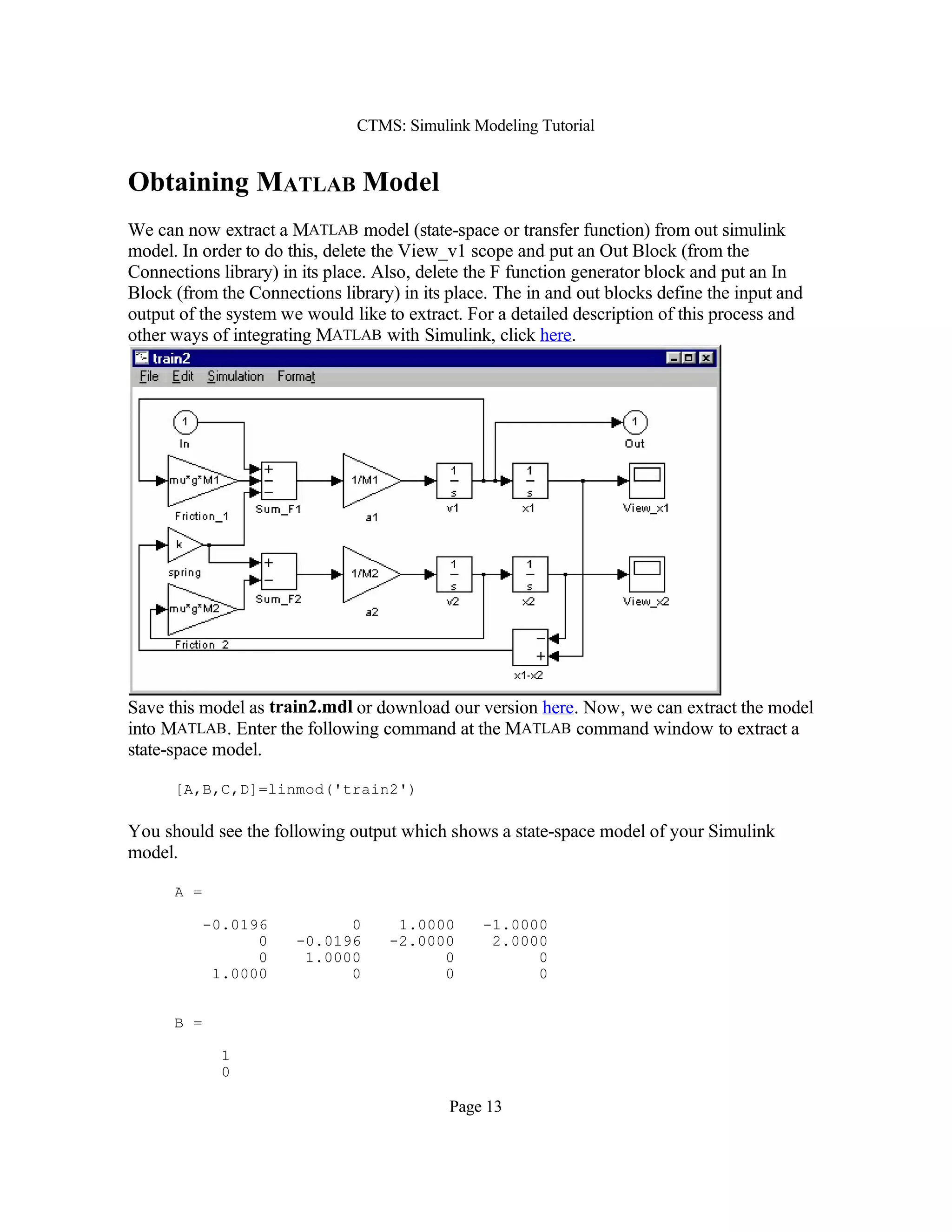 Matlab Simulink Simulink Modeling Tutorial Train System Pdf Physics Science