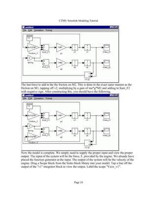 Matlab simulink simulink modeling tutorial - train system | PDF