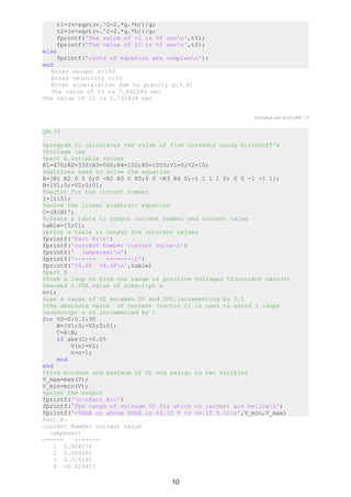 Matlab solved tutorials 2017 june. | PDF | Physics | Science