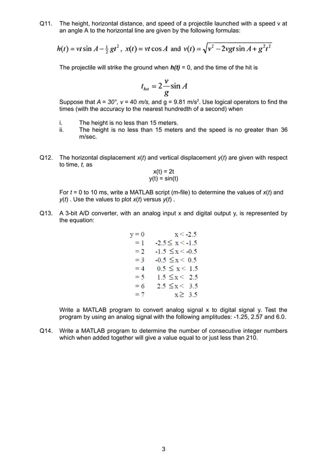 Matlab solved tutorials 2017 june. | PDF