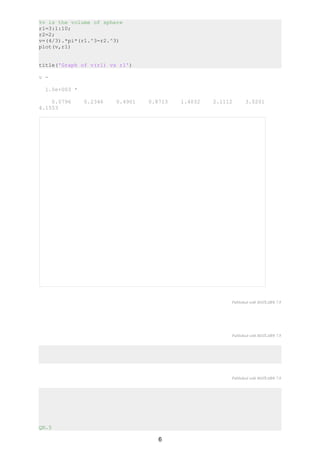 Matlab solved tutorials 2017 june. | PDF | Physics | Science