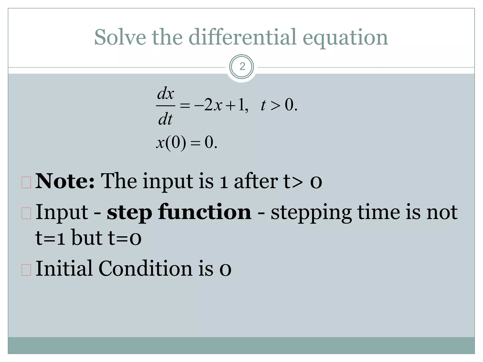 Mat lab solving equations simulink | PPT