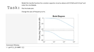 Matlab Tasks – Modelling an electronic circuit filter.pptx