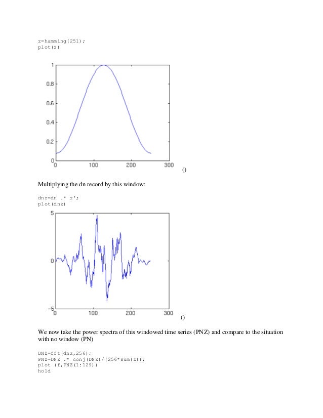 Matlab time series example