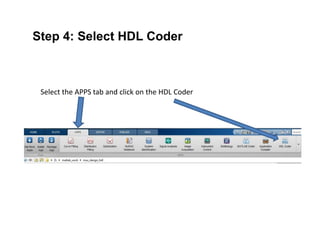 Matlab to vhdl | PDF