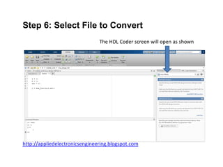 Matlab to vhdl | PDF