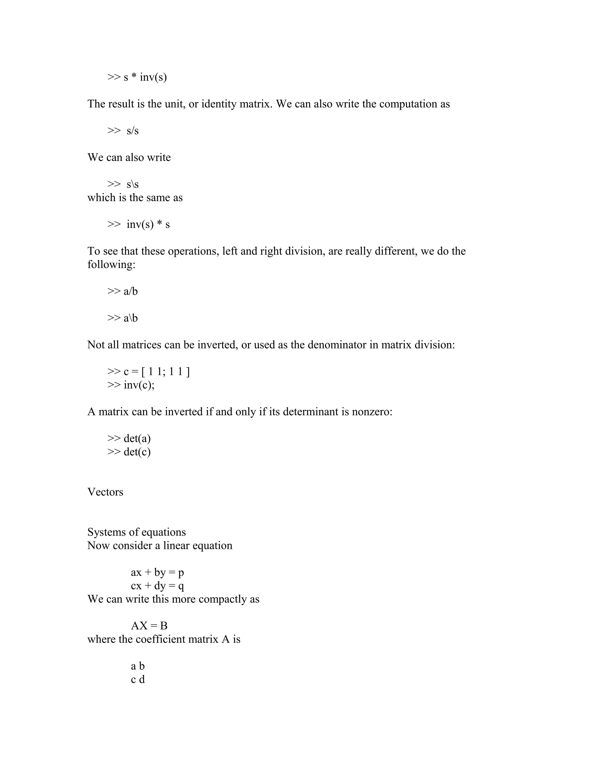 Matlabtut1 | DOC | Physics | Science