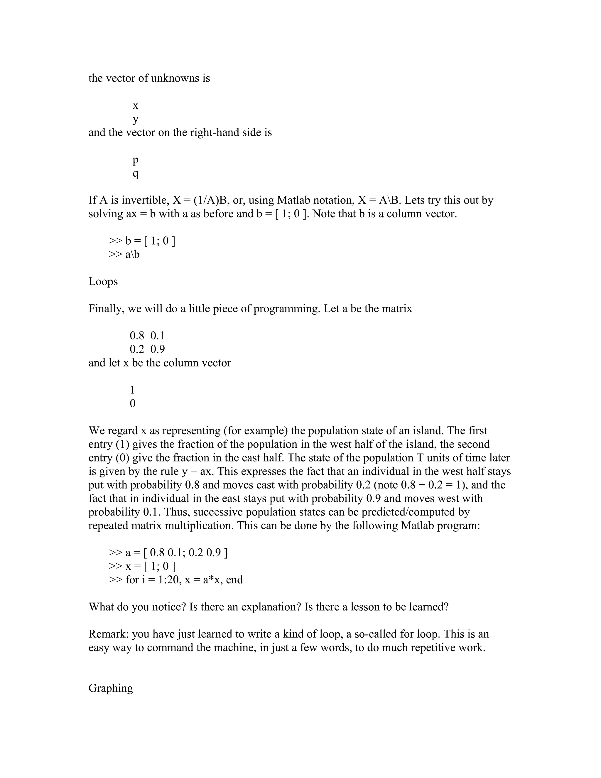 Matlabtut1 | DOC | Physics | Science