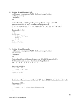 Matlab tutor sns | PDF