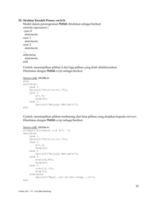 Matlab tutor sns | PDF