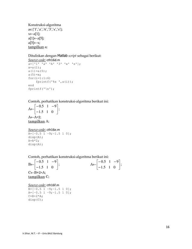 Matlab tutor sns | PDF