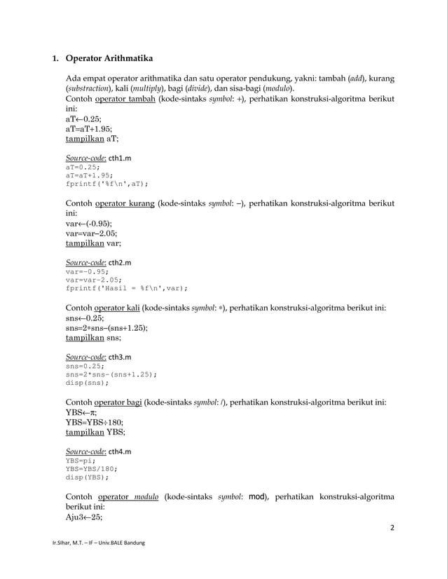 Matlab tutor sns | PDF