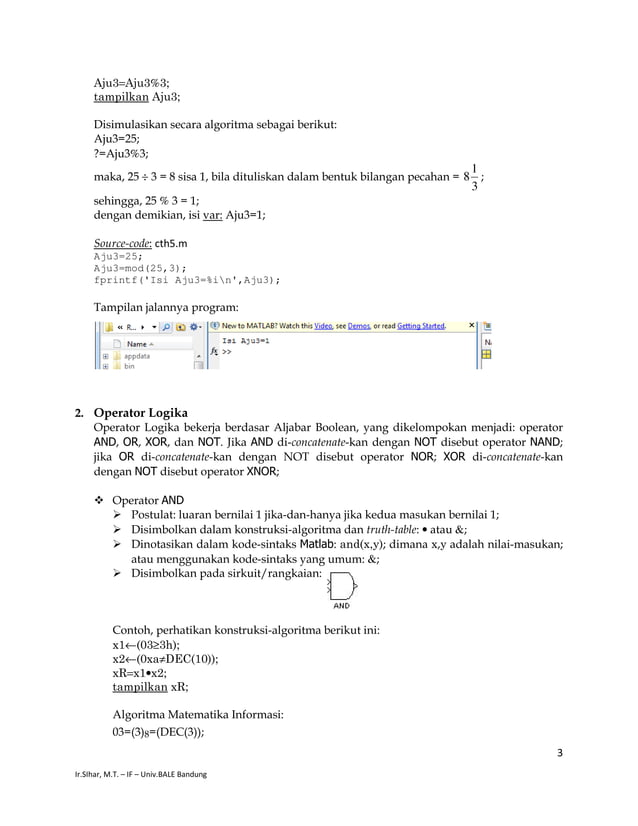 Matlab tutor sns | PDF