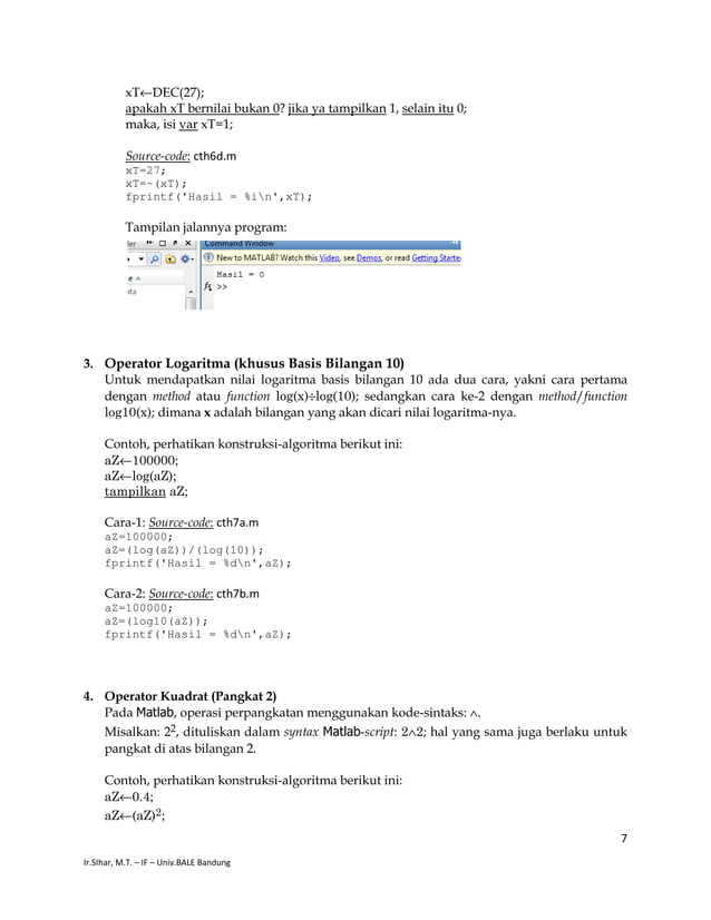 Matlab tutor sns | PDF
