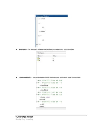 Matlab tutorial | PDF
