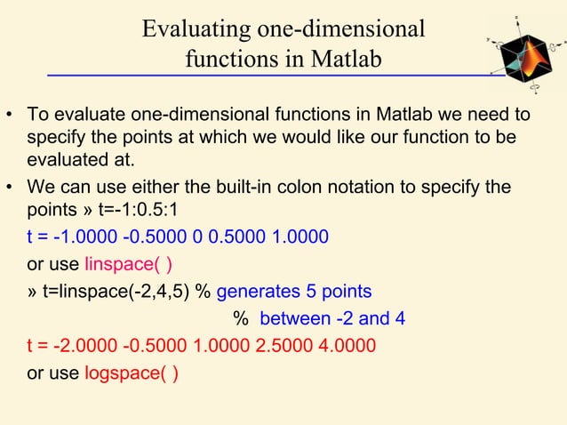 Matlab Tutorial.ppt | Programming Languages | Computing