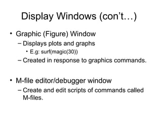matlab_tutorial for student in the first | PPT