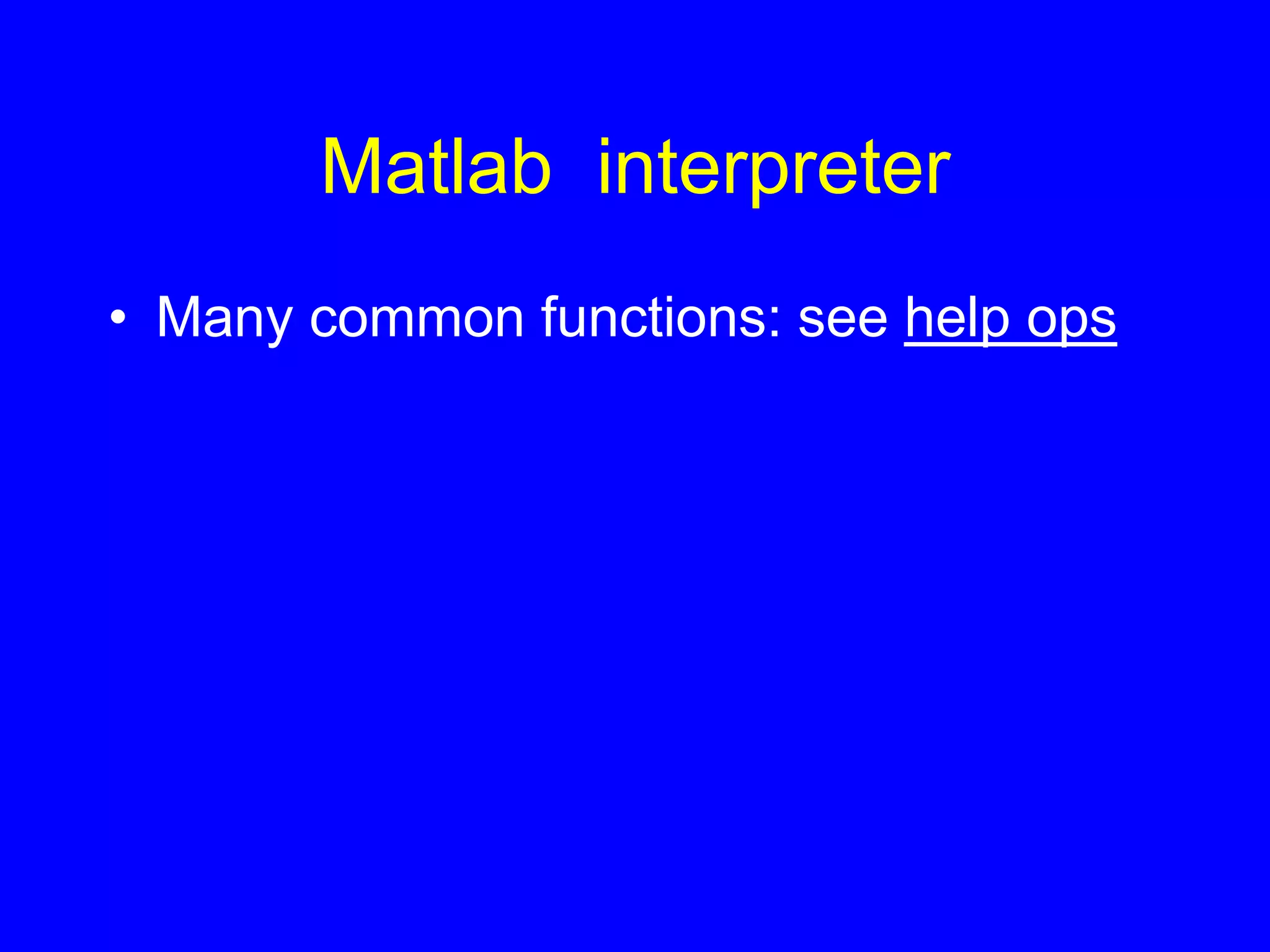 Matlab Tutorial And Linear Algebra Reviewppt
