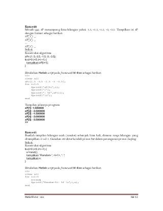 Matlab tutor sns77_utama | PDF
