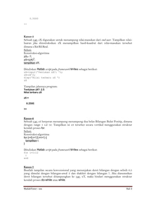 Matlab tutor sns77_utama | PDF